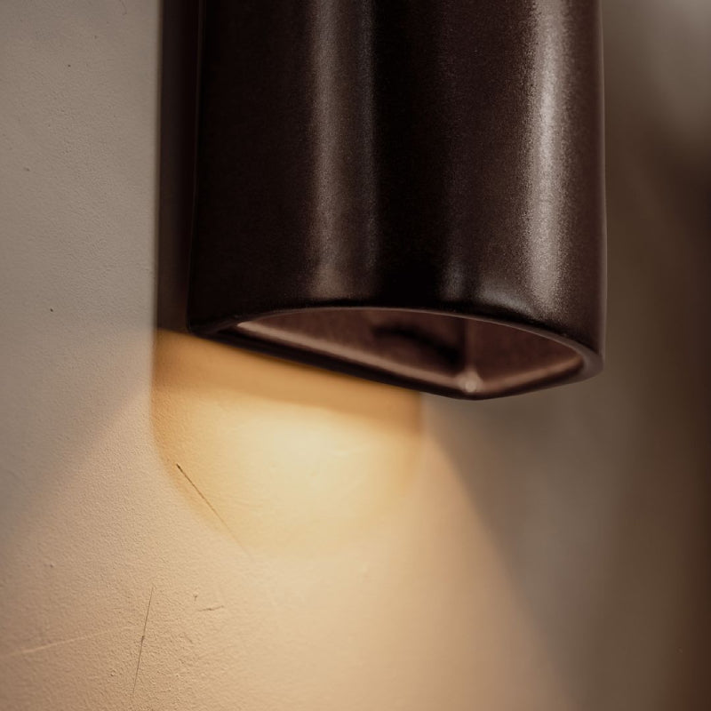 Handmade Exterior Shimmering Ceramic Wall Light | Slate – Lighting ...