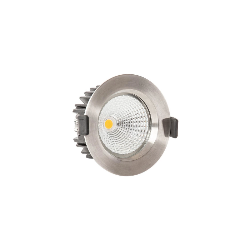 Aluminium Fixed Flush LED Downlight | Stainless Steel | 5 Colour LED ...