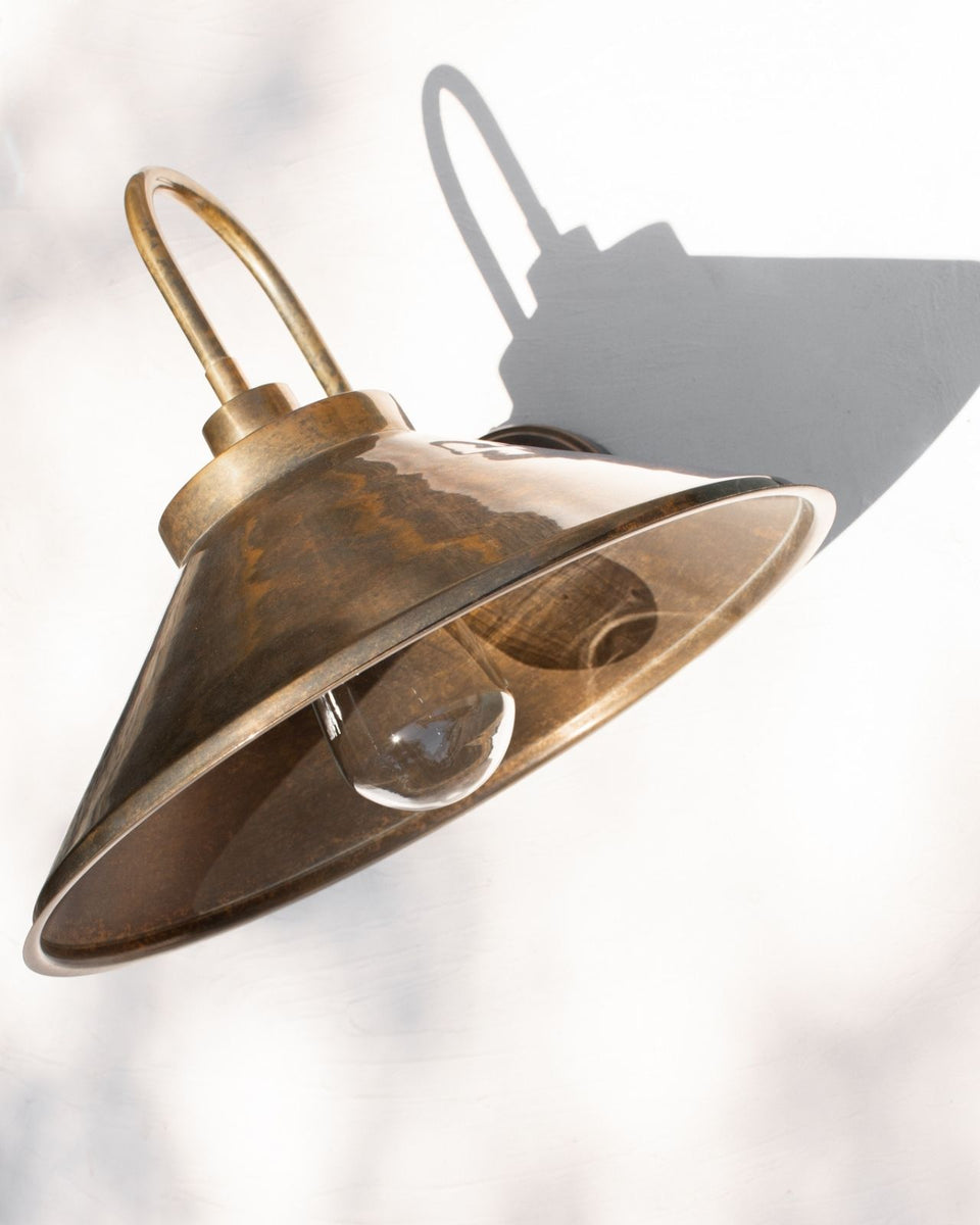 Antique Brass Gooseneck Wall Light – Lighting Collective