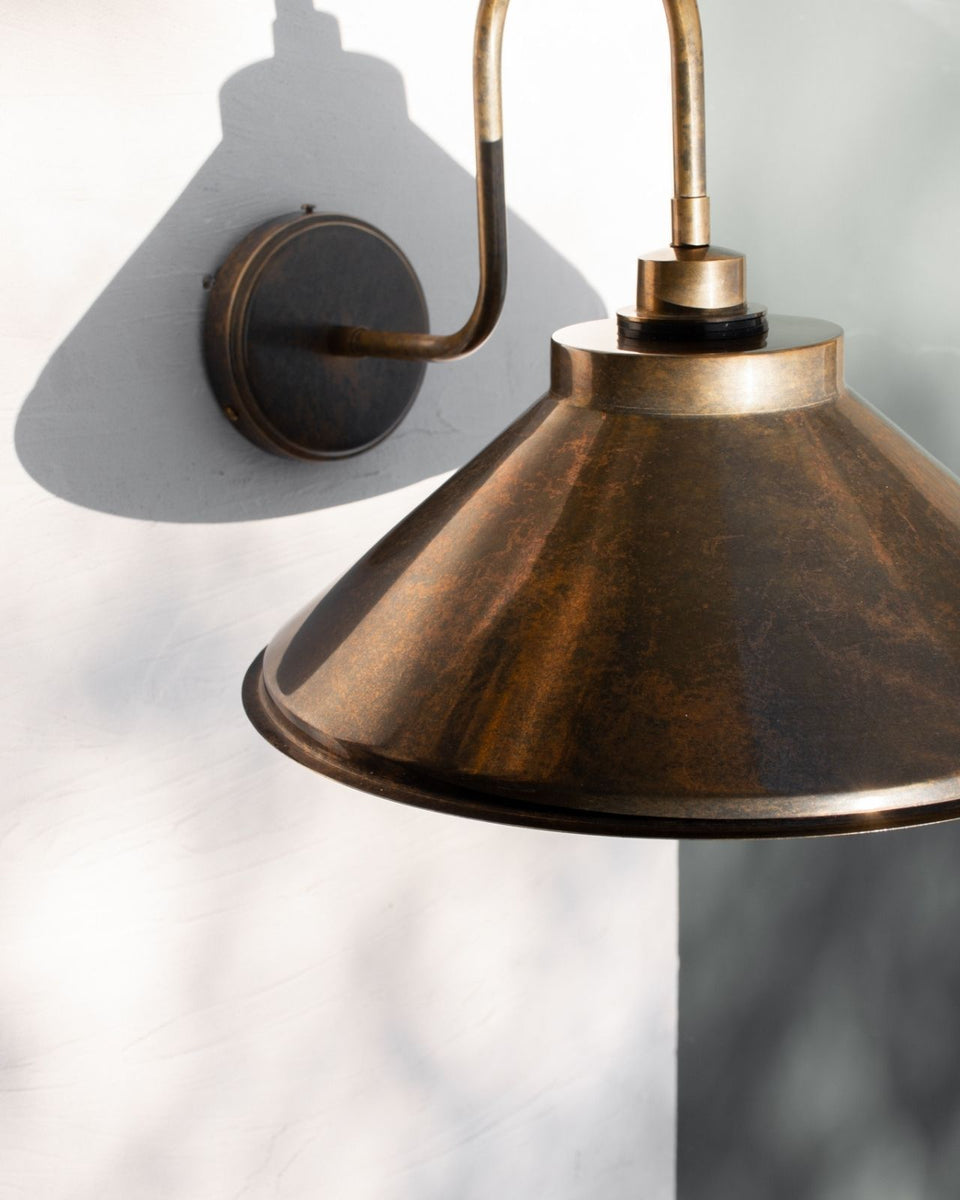 Antique Brass Gooseneck Wall Light – Lighting Collective