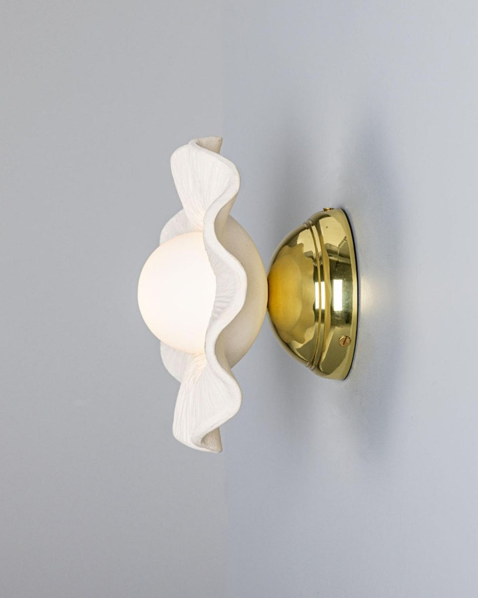 Ceramic Grooved Wall Light – Lighting Collective