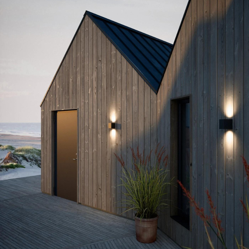 Contemporary Up & Down Cube Wall Light – Lighting Collective