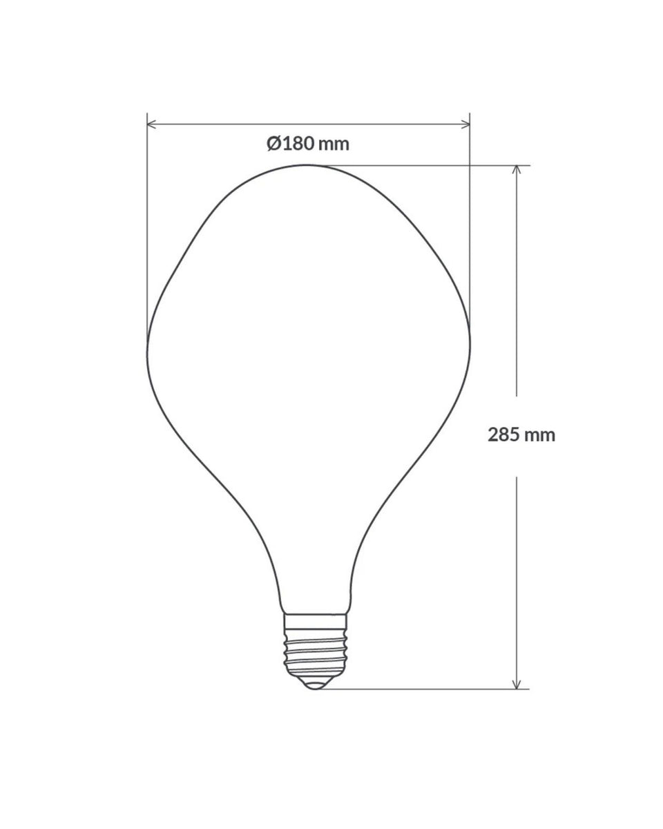 Dimmable E27 LED Spiral | A180 | 4W | 2200K – Lighting Collective