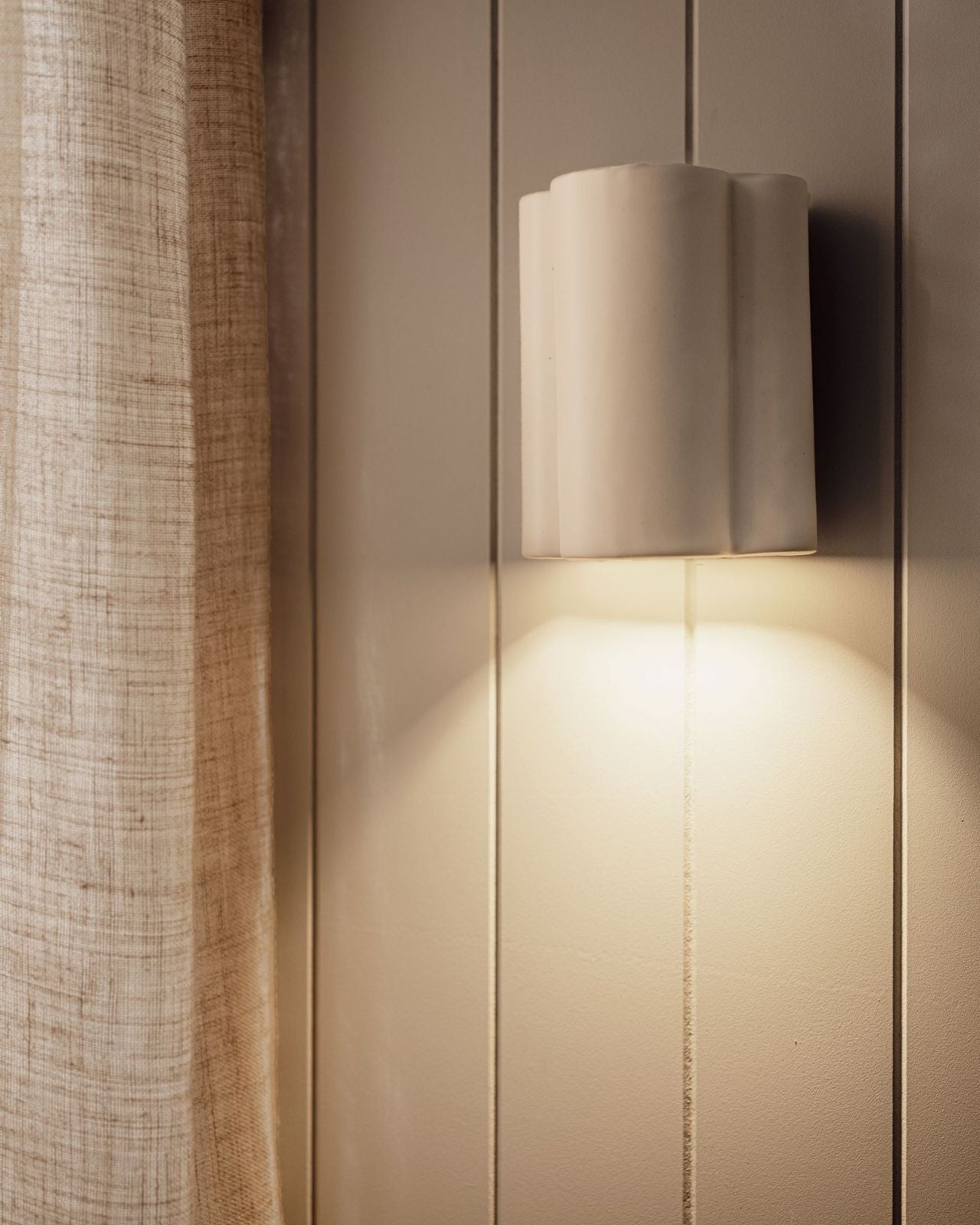 Handmade Curved Clay Wall Light | Cloud – Lighting Collective