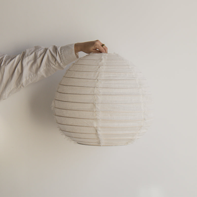 Japanese Linen Pendant Shade – Lighting Collective