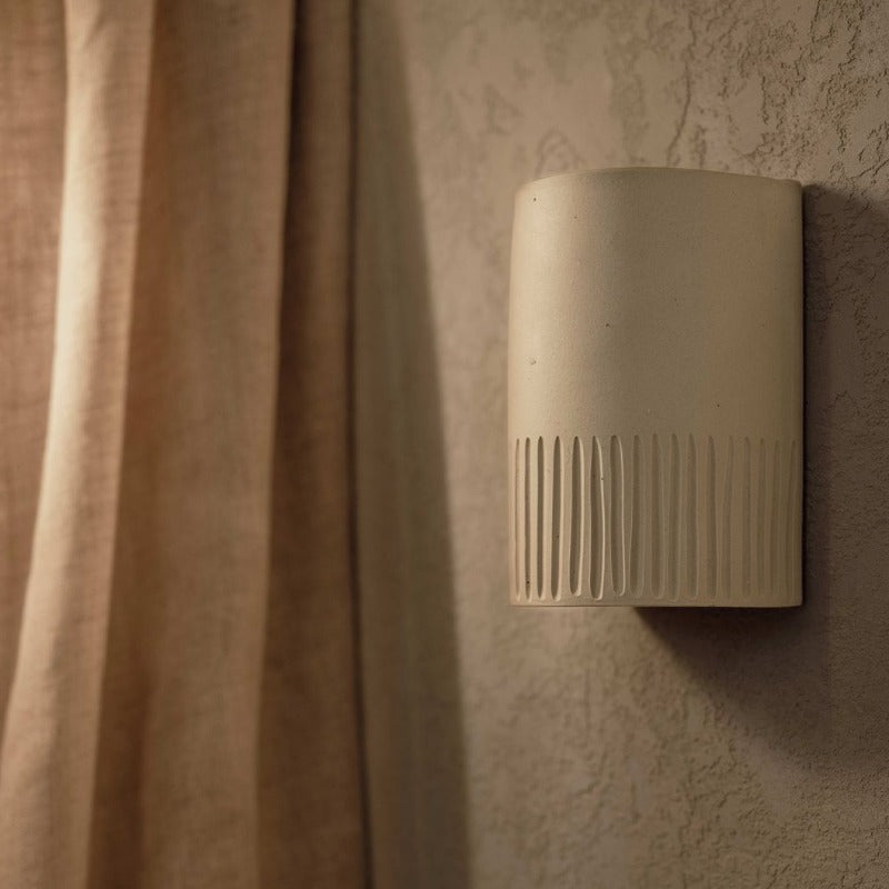 Organic Handmade Ceramic Wall Light | Stone – Lighting Collective