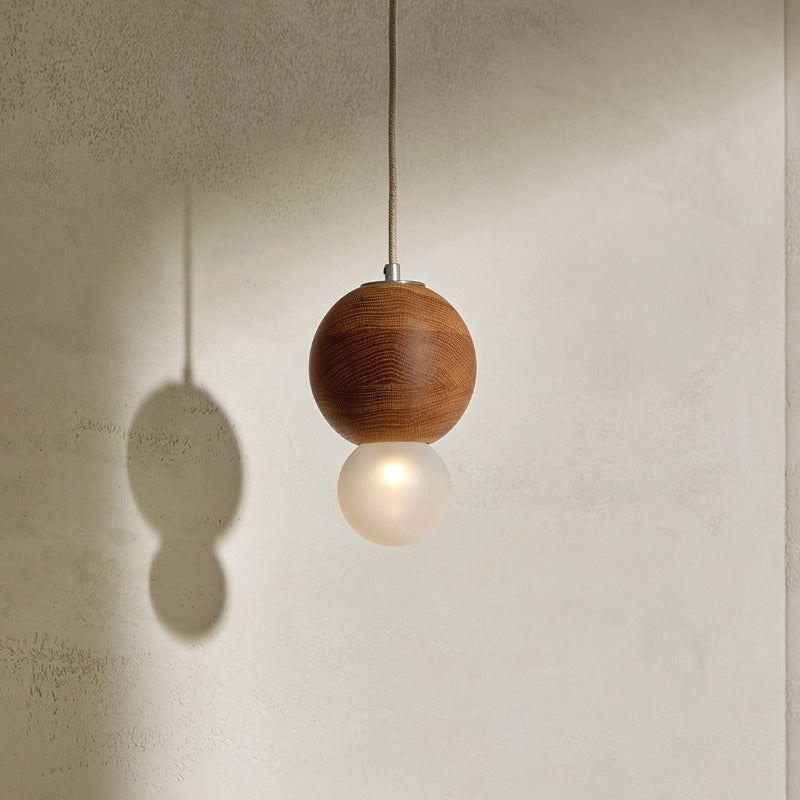 Timber Sphere Suspended Pendant | Assorted Finishes – Lighting Collective