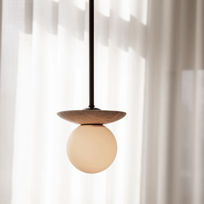 Natural Stone Orb Pendant – Lighting Collective