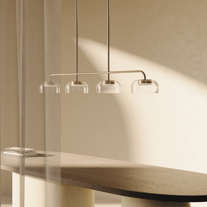 Rounded Glass Linear Pendant Light – Lighting Collective