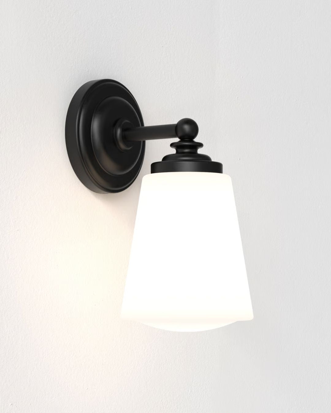 Transitional Opal Glass Wall Light – Lighting Collective