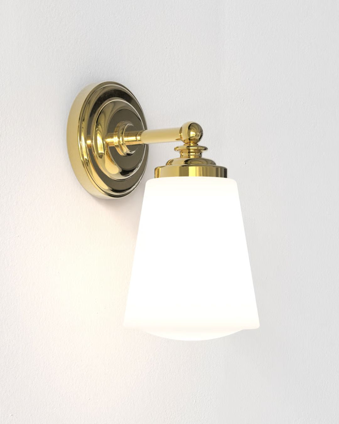 Transitional Opal Glass Wall Light – Lighting Collective