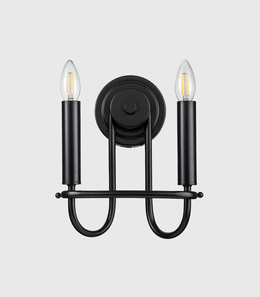 Angular Double Candle Light | Traditional | Hallway – Lighting Collective