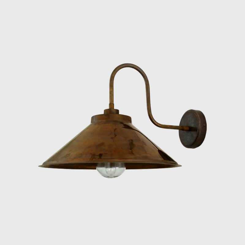 Antique Brass Gooseneck Wall Light – Lighting Collective
