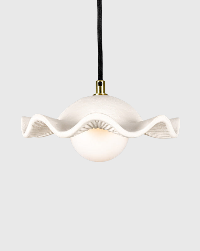 Ceramic Grooved Pendant Light – Lighting Collective