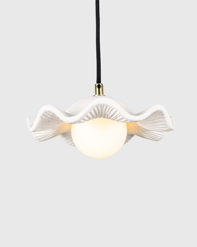 Ceramic Grooved Pendant Light – Lighting Collective