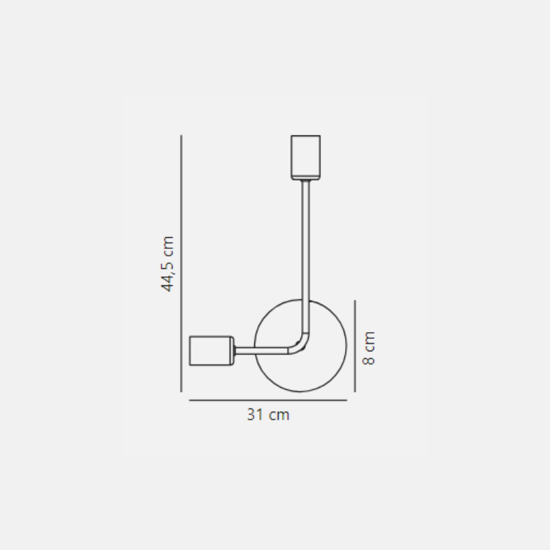 Dual Arm Brass & Black Wall Light – Lighting Collective