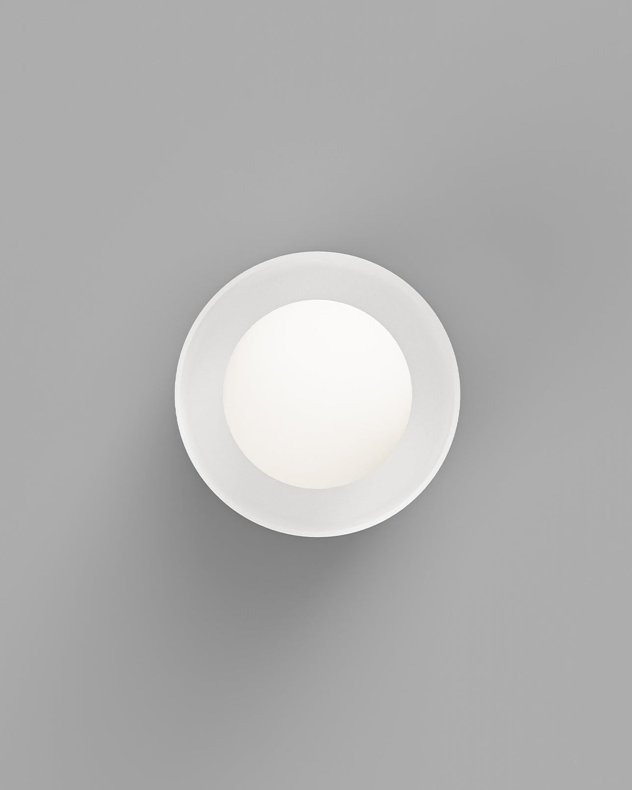 Framed Orb Wall Light | Small / White | Lighting Collective