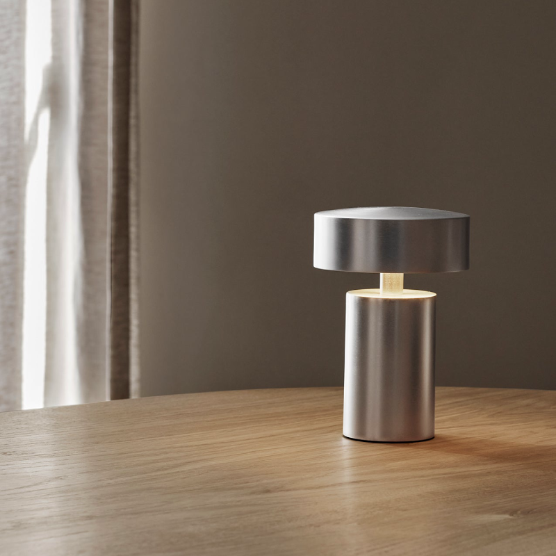 Portable Modern Mushroom Table Lamp | Column – Lighting Collective