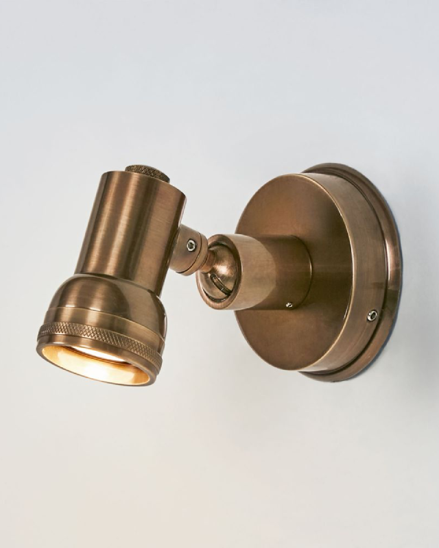 Industrial Adjustable Brass Wall Light – Lighting Collective