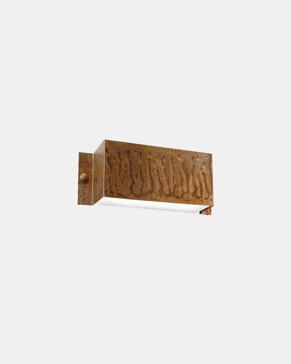 Antique Copper Rectangular Wall Light – Lighting Collective