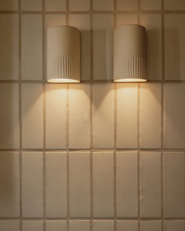 Organic Handmade Ceramic Wall Light | Stone – Lighting Collective