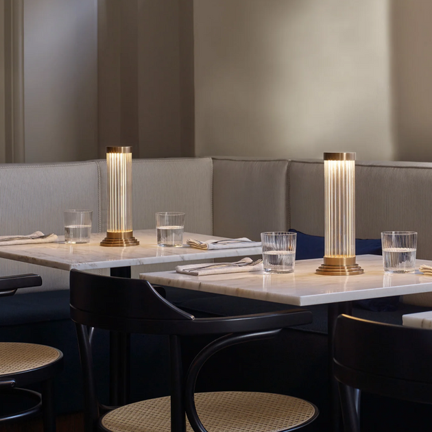 Reeded Glass Table Lamp Range – Lighting Collective