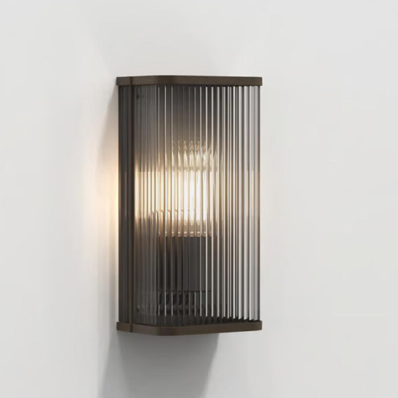 Square Reeded Glass Wall Light – Lighting Collective