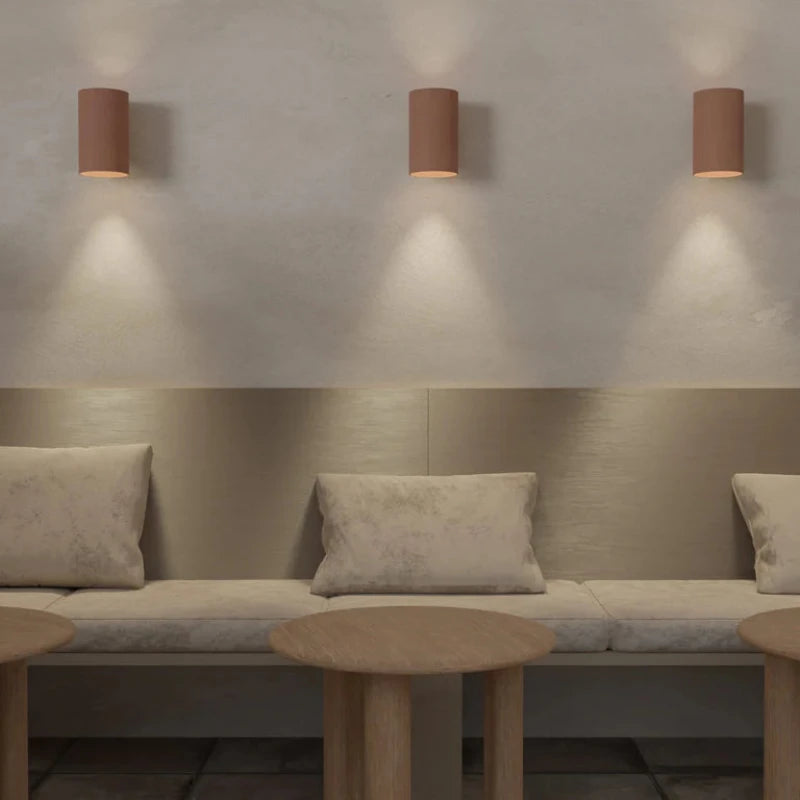 Textured Cylindrical Wall Light | Terra – Lighting Collective