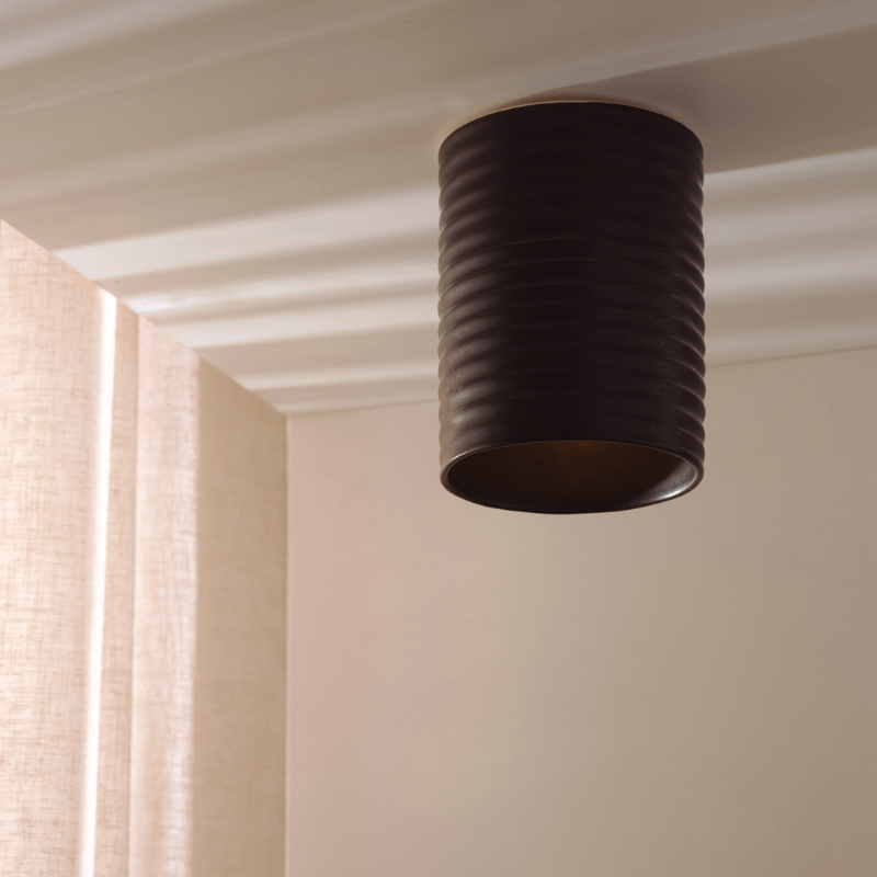 Wobbly Ceramic Ceiling Light | Slate – Lighting Collective