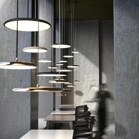 Contemporary Round Disc Pendant Light – Lighting Collective