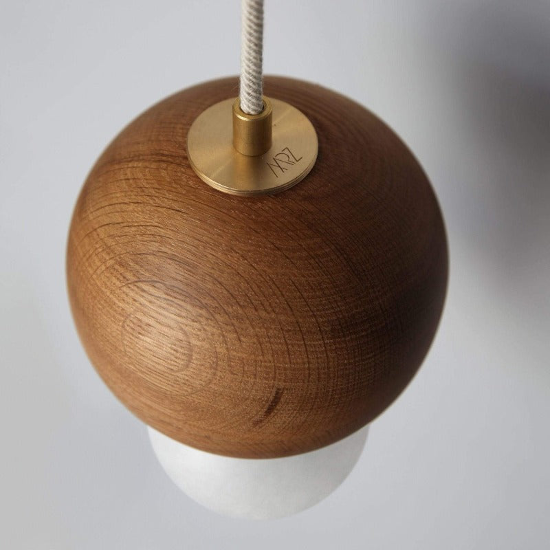 Timber Sphere Suspended Pendant | Assorted Finishes – Lighting Collective