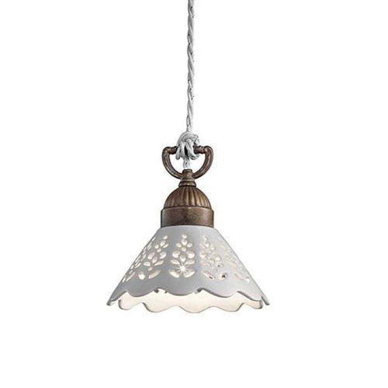 Brass & White Ceramic Traditional Pendant Light – Lighting Collective
