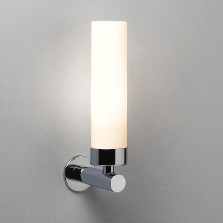 Chrome & Opal Glass Tubular Diffuser Wall Light – Lighting Collective