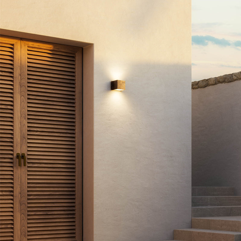 Antique Copper Cube Wall Light – Lighting Collective
