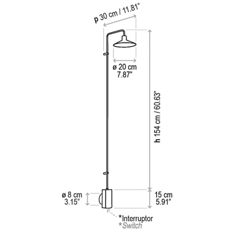 Industrial Conical Elongated Wall Light – Lighting Collective