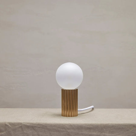 Fluted Brass Table Lamp | Attalos – Lighting Collective