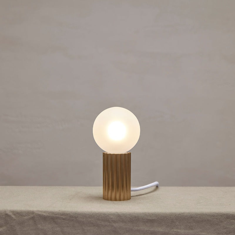 Fluted Brass Table Lamp | Attalos – Lighting Collective